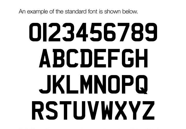 3D Gel BLACK Number Plate Domed Resin Digits Characters Letters Full S ...