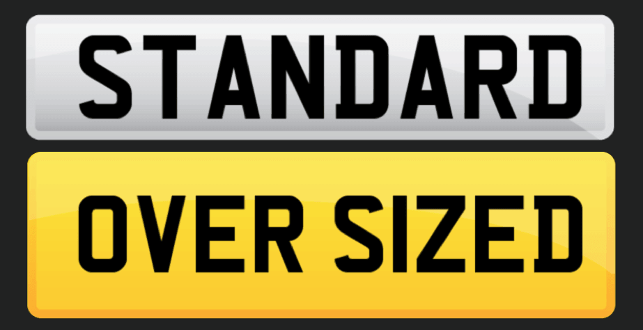 Oversized range rover number plate 533mm x 152mm in gel, 4d – Leigh ...